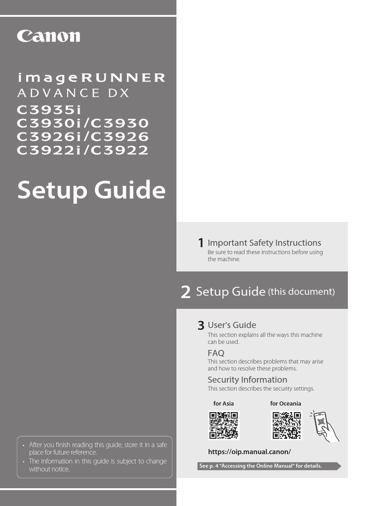 Imagerunner Advance DX C3935i | PDF | Computer Network | Mobile Device