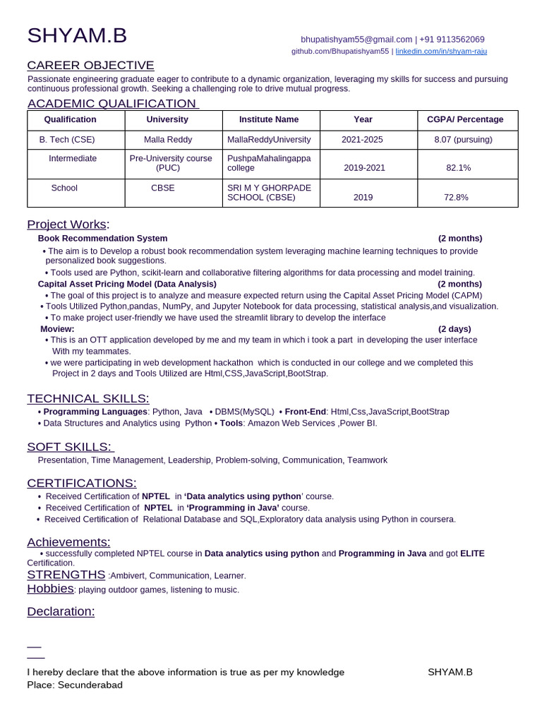 Ashish Resume Final Pdf Python Programming Language Data Analysis