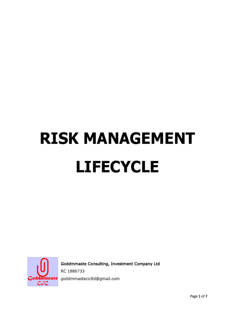 Risk Management Lifecycle | PDF | Risk | Risk Management