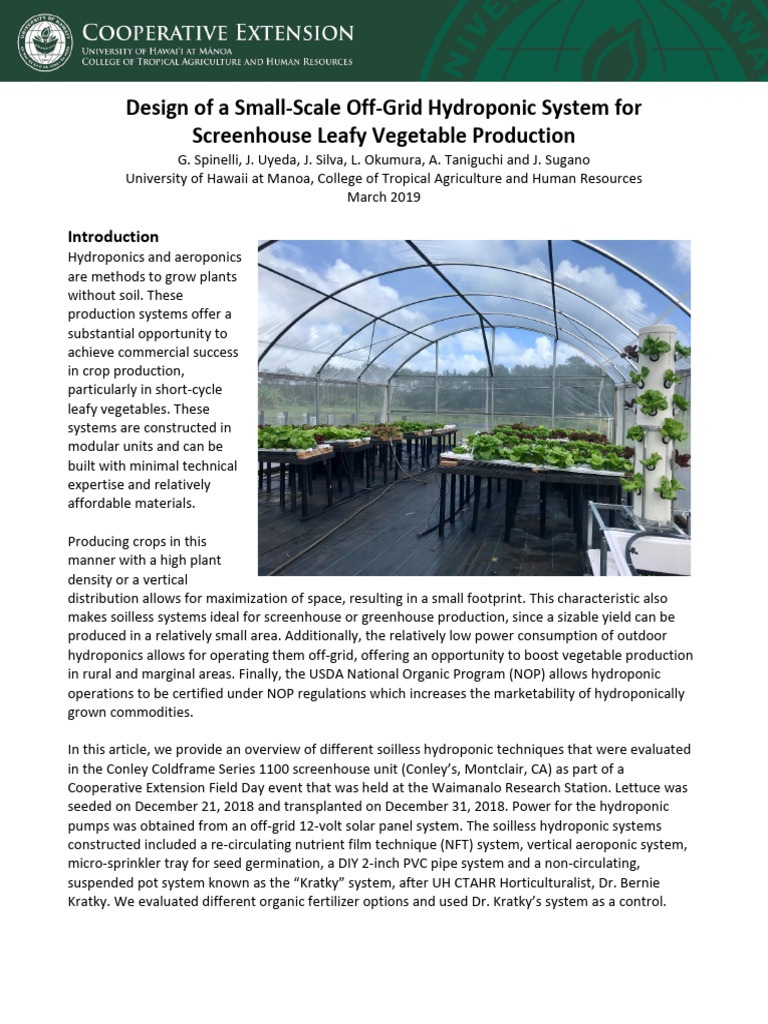 2017 NFT | PDF | Hydroponics | Agriculture
