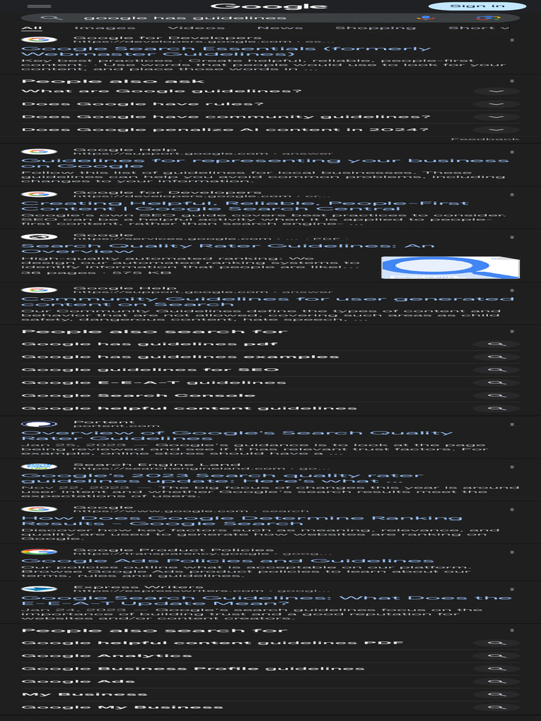 Google Has Guidelines - Google Search | PDF | Search Engine ...