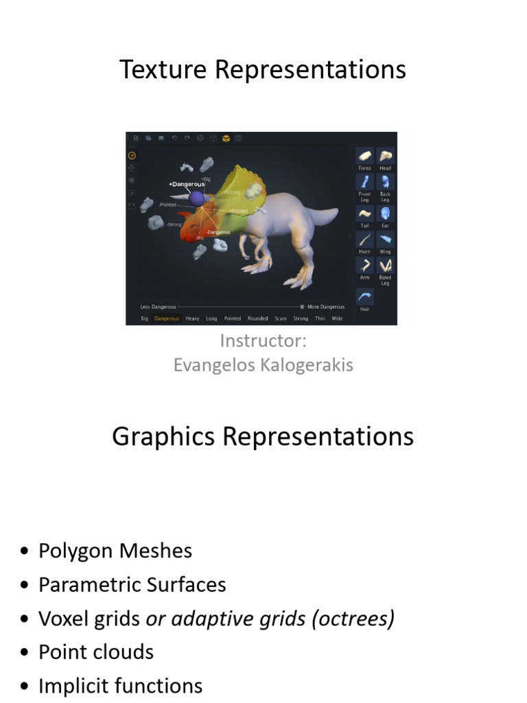 3 Texture Representations | PDF | Texture Mapping | 3 D Computer Graphics