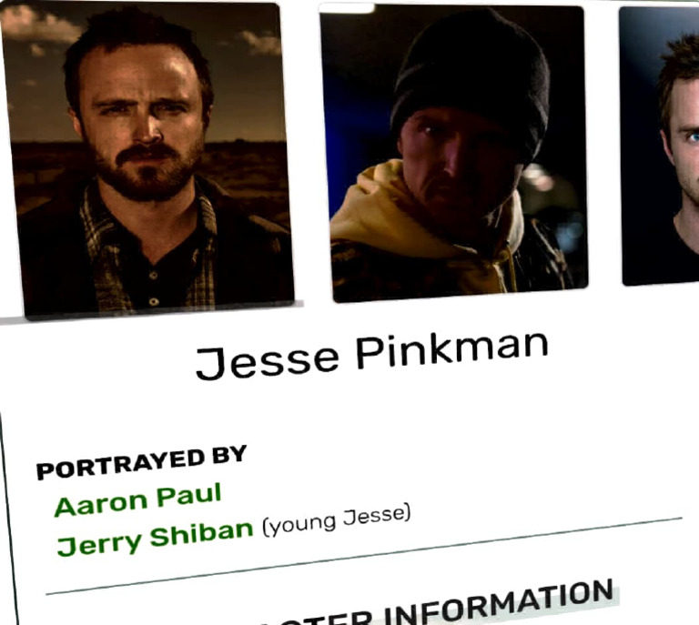 Jesse Pinkman Character Info | PDF