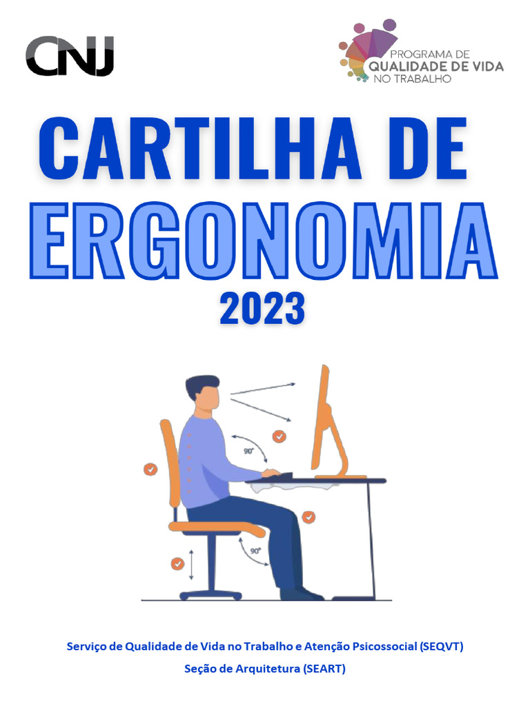 Cartilha de Ergonomia | PDF | Fatores humanos e Ergonomia