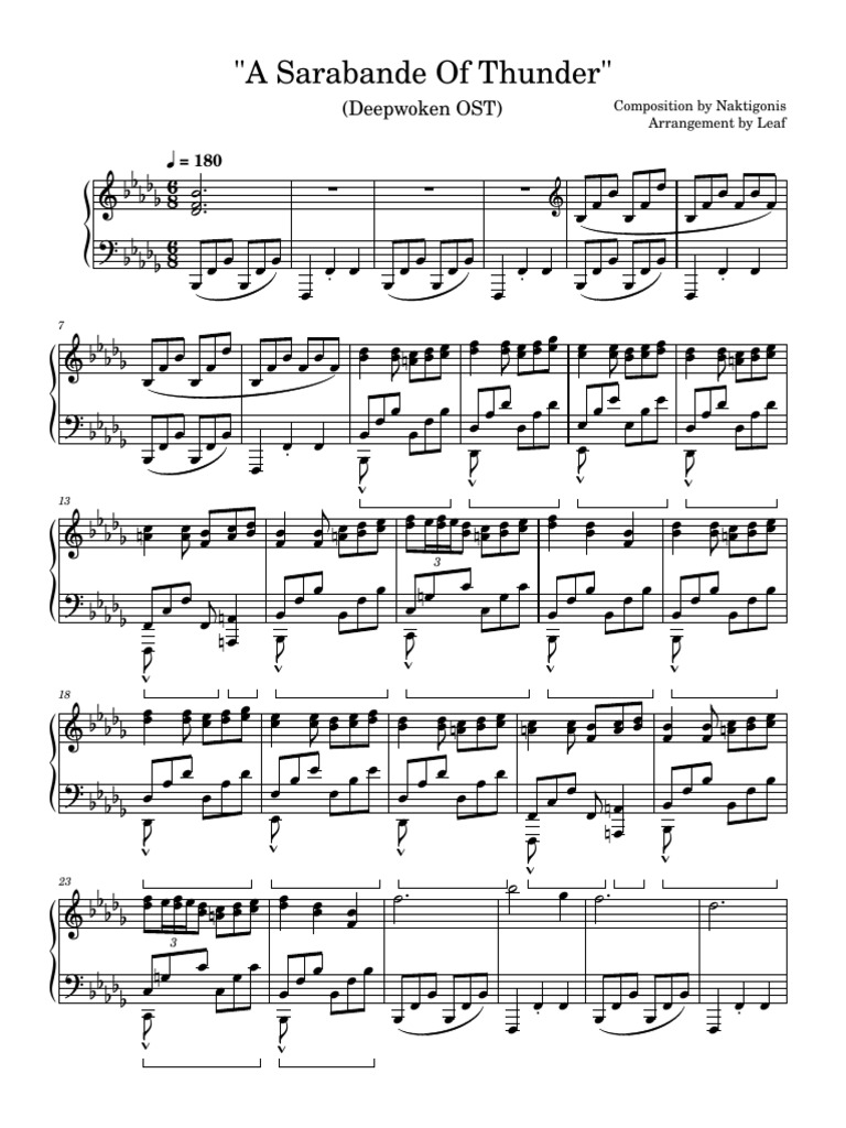 A Sarabande of Thunder | PDF