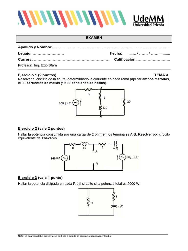 Electrotecnia 2024 - P2 - T3 | PDF