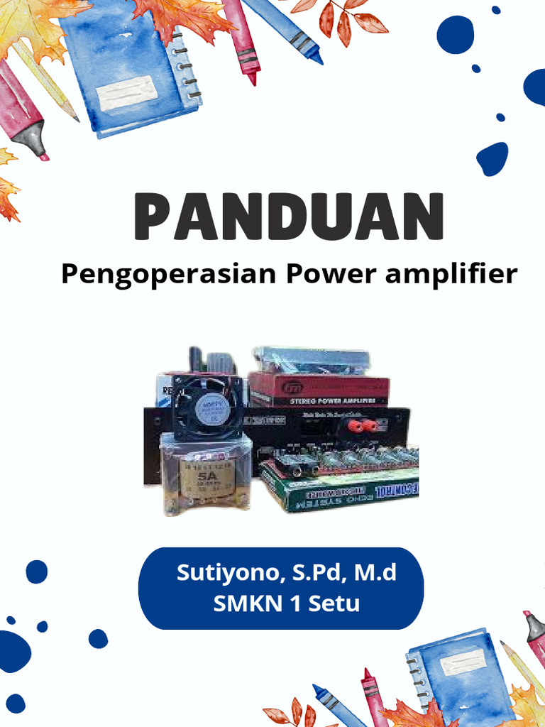 Panduan Pengoperasian Power Amplifier | PDF