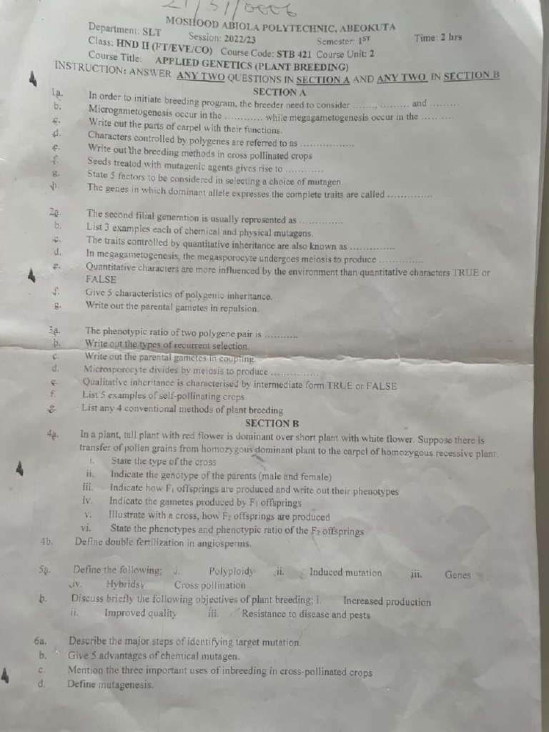 2022-2023 STB 421 PQ&Ans | PDF