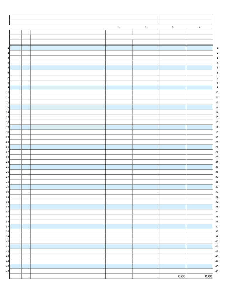 Formato Hoja de Cuatro Columnas | PDF