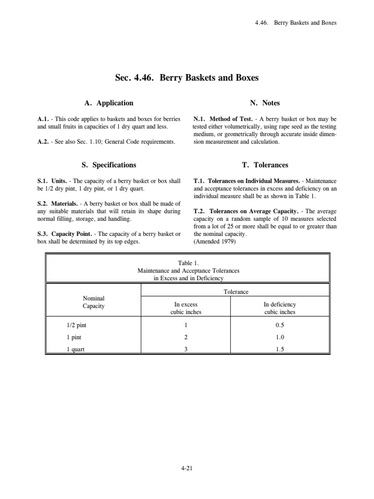 Berry Baskets and Boxes | PDF