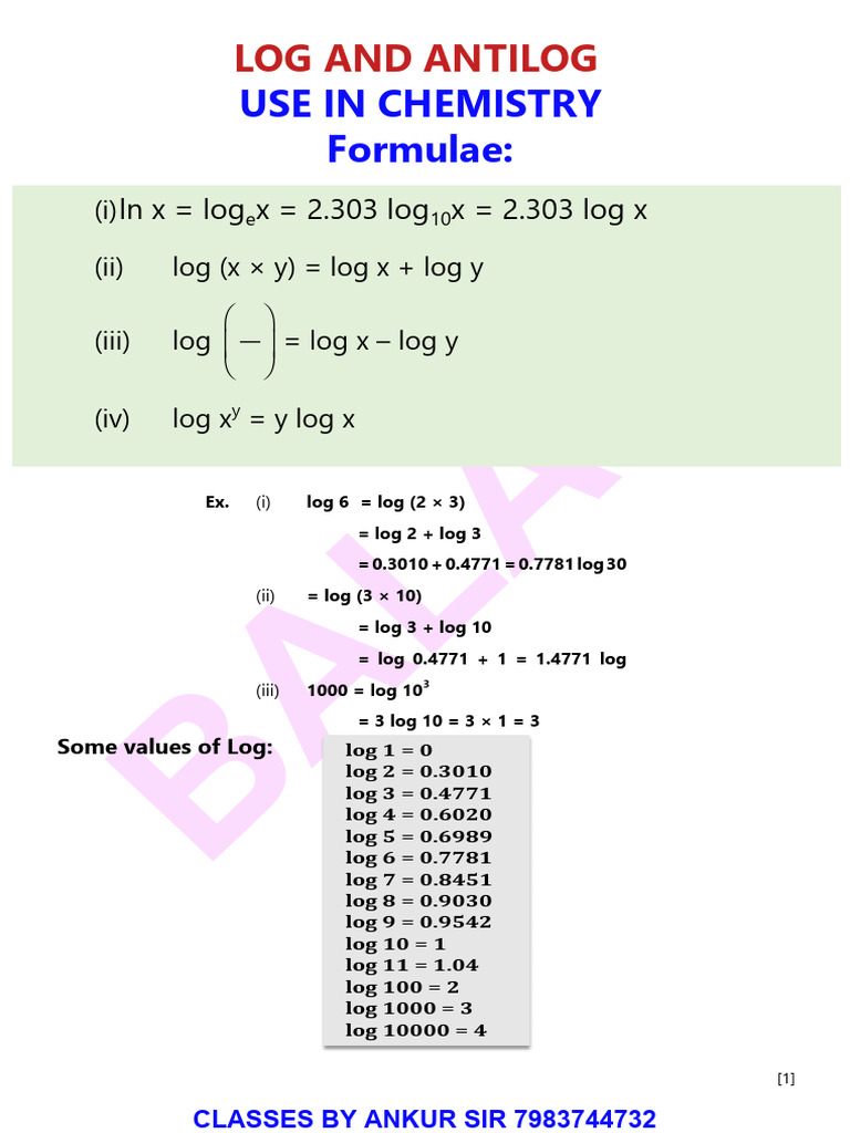 L-2 Log Antilog | PDF | Science & Mathematics | Computers