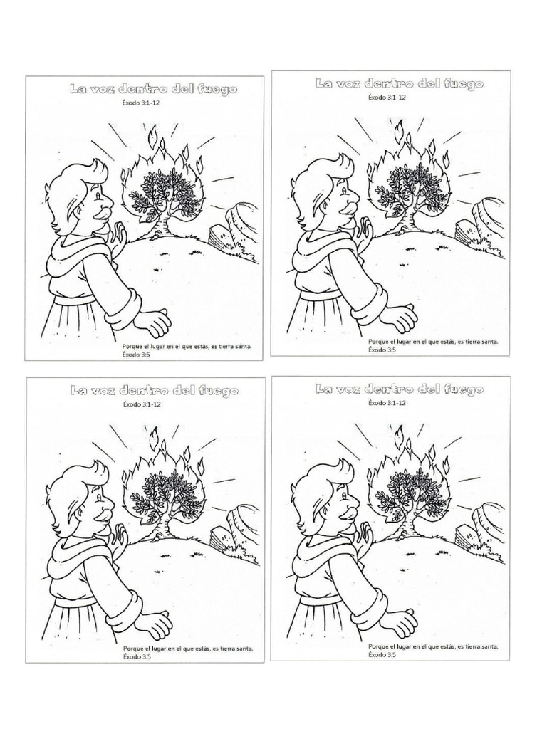 Moises y la Zarza ardiente | PDF Moises y la Zarza ardiente | PDF