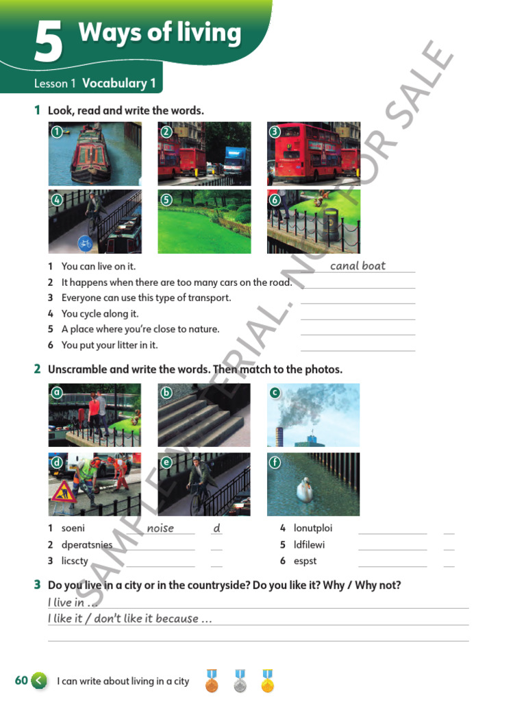 LearningLandsActivityBook Nivel5 Unit5 | PDF