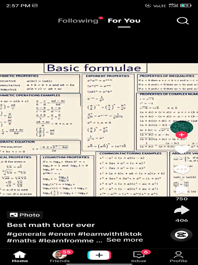 Maths Formulas | PDF