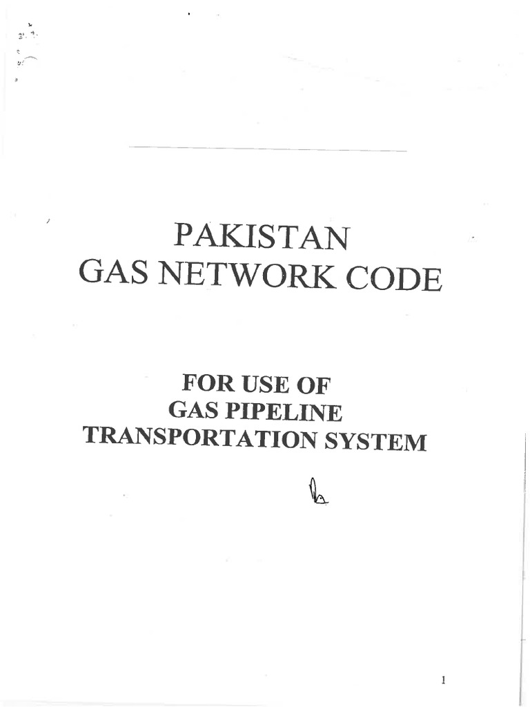 Pakistan Gas Network Code | PDF