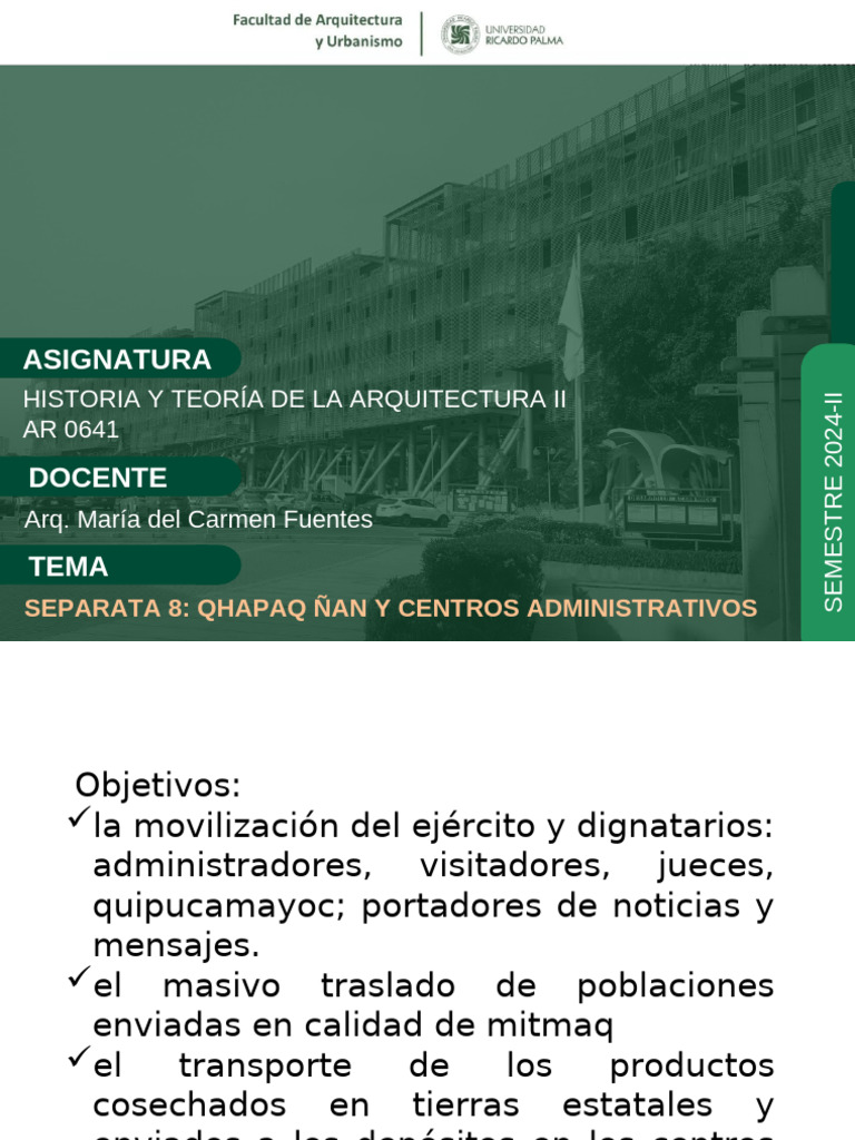Separata 8_ SISTEMA VIAL Y CENTROS ADMINISTRATIVOS | PDF | Imperio Inca | Andes