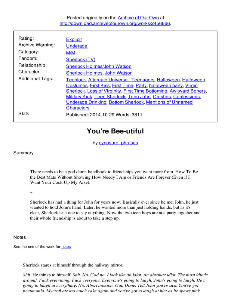 Youre Bee-utiful | PDF | Dr. Watson | Sherlock Holmes