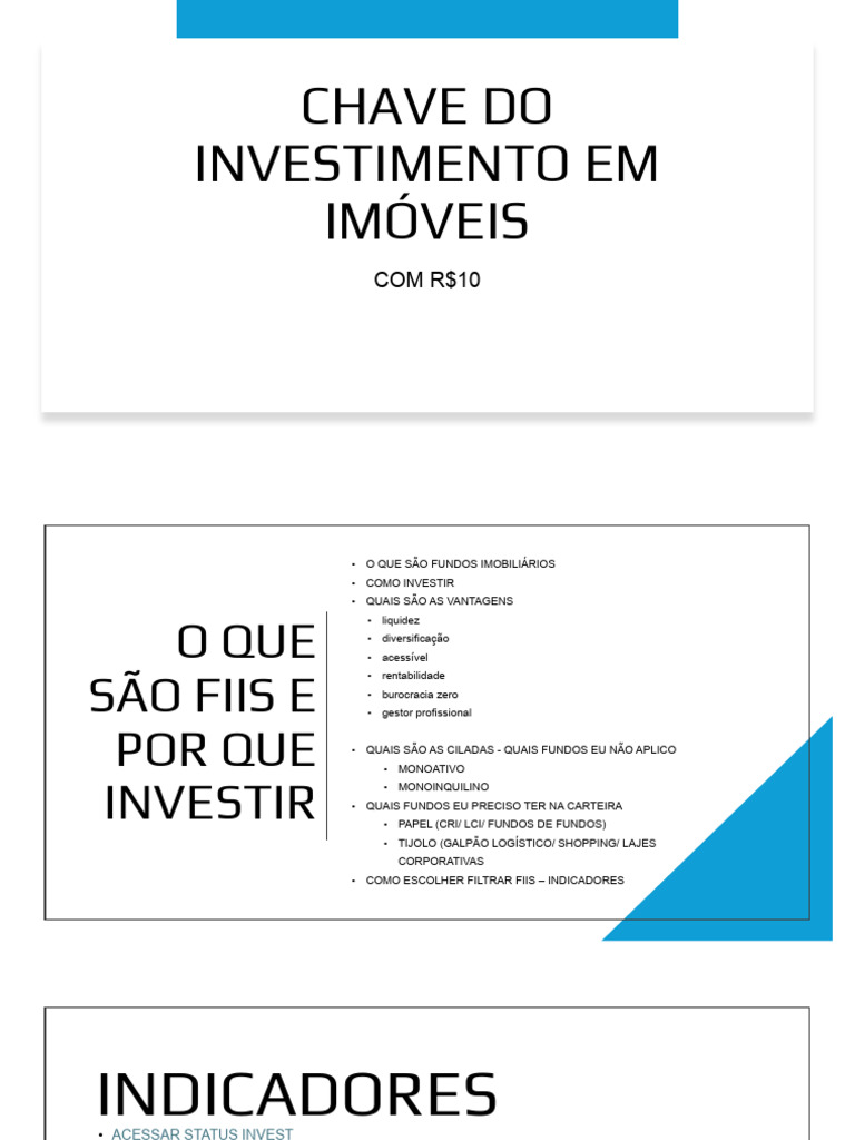 Aula 3 Material Complementar - Semana Investidor Águia(1).Pptx | PDF