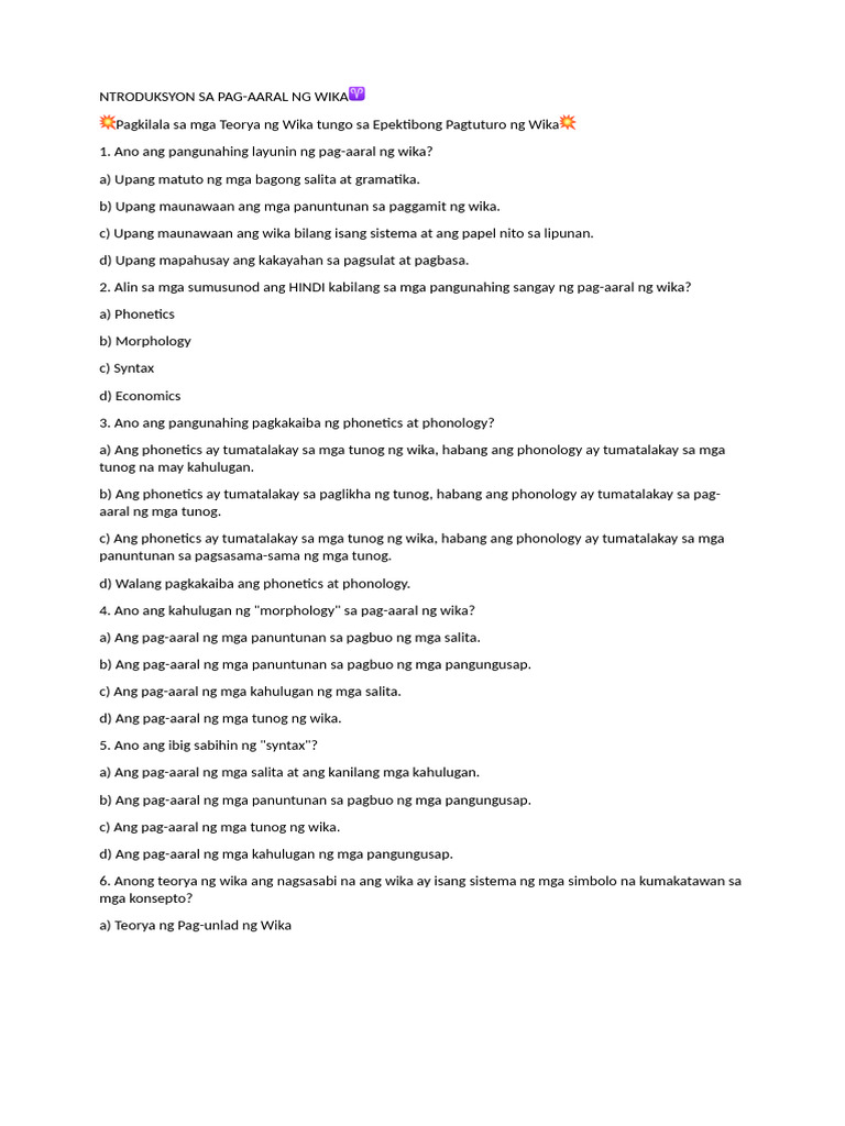 Introduksyon Sa Pagtuturo | PDF