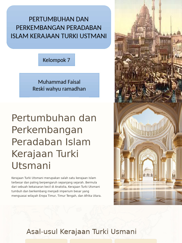 Pertumbuhan Dan Perkembangan Peradaban Islam Kerajaan Turki Utsmani | PDF
