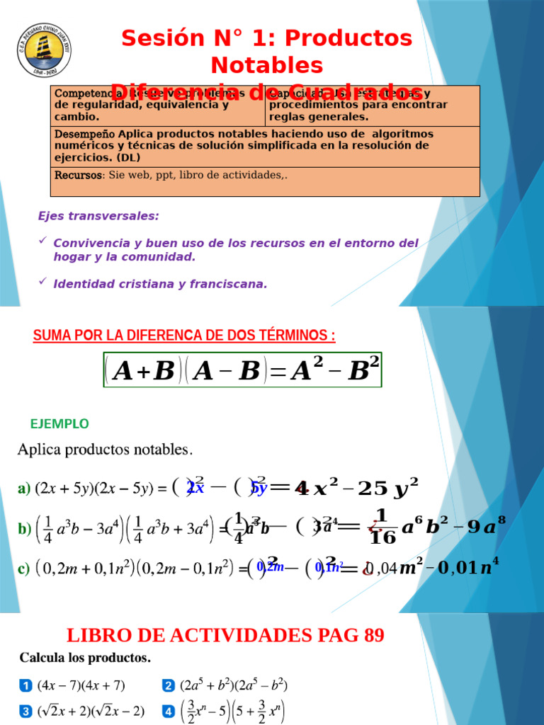 Productos Notables y Algoritmos Matemáticos | PDF | Informática teórica ...