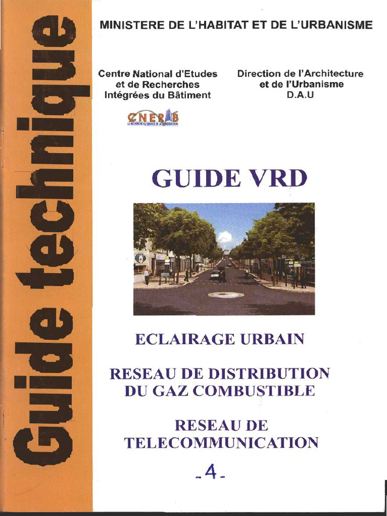 003 Guide - VRD - 004 (Eclairage Urbain Gaz Télécommunication) - Copie | PDF