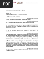 Artículos 71 y 72 de la Constitución | PDF | México | Gobierno