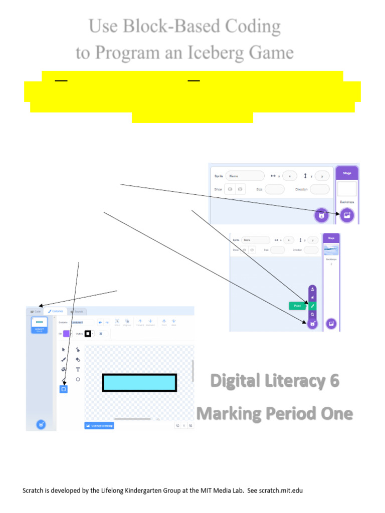 Part One Directions-Program An Iceberg Game | PDF | Scratch ...
