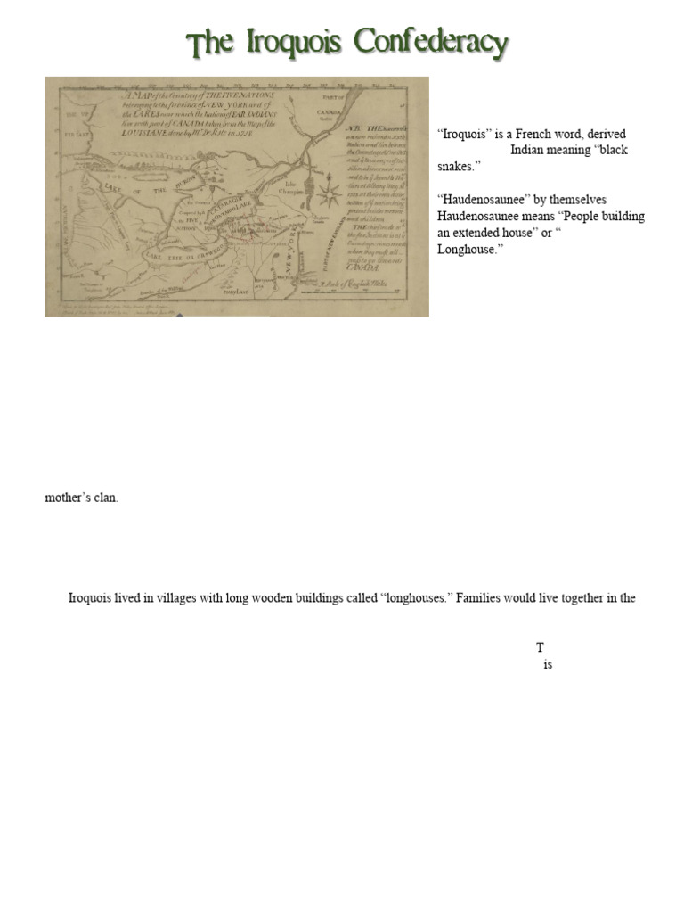 01 - Iroquois Confederacy Reading and Activity | PDF | Iroquois ...