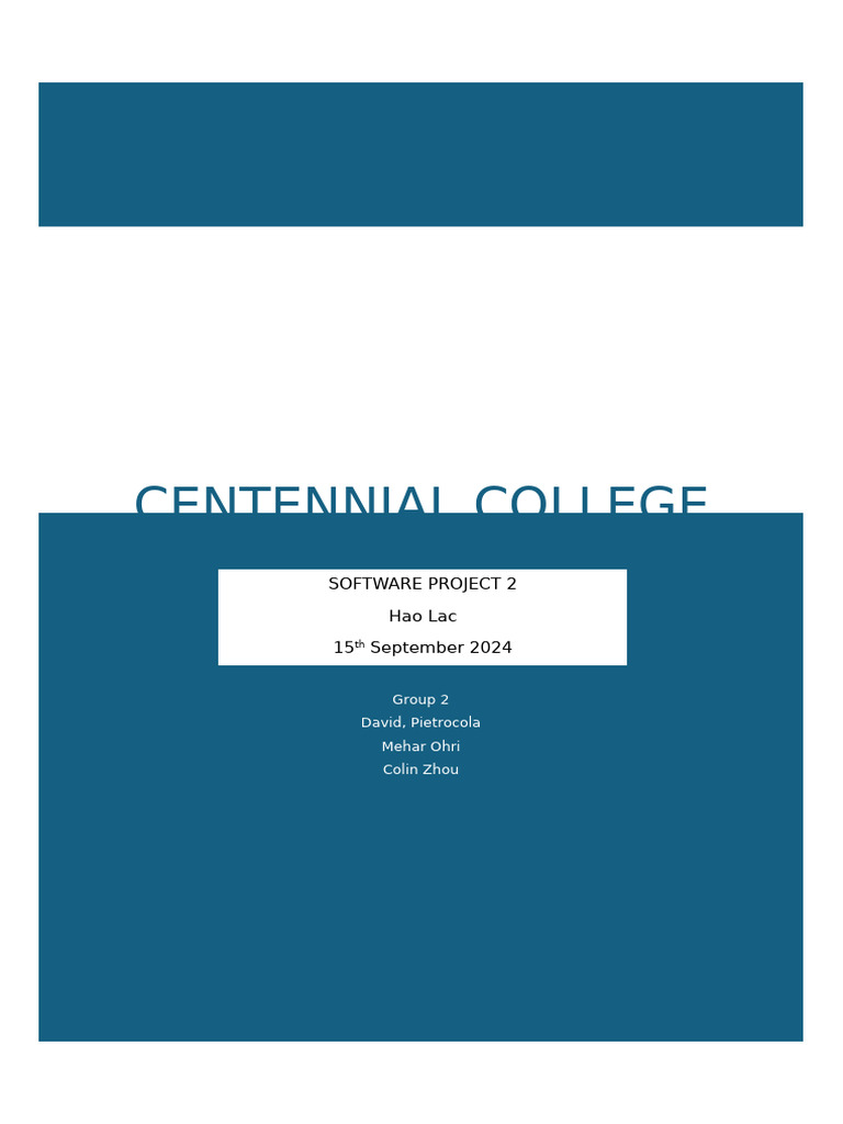 Project Proposal - Group2 | PDF | Mentorship | Computing