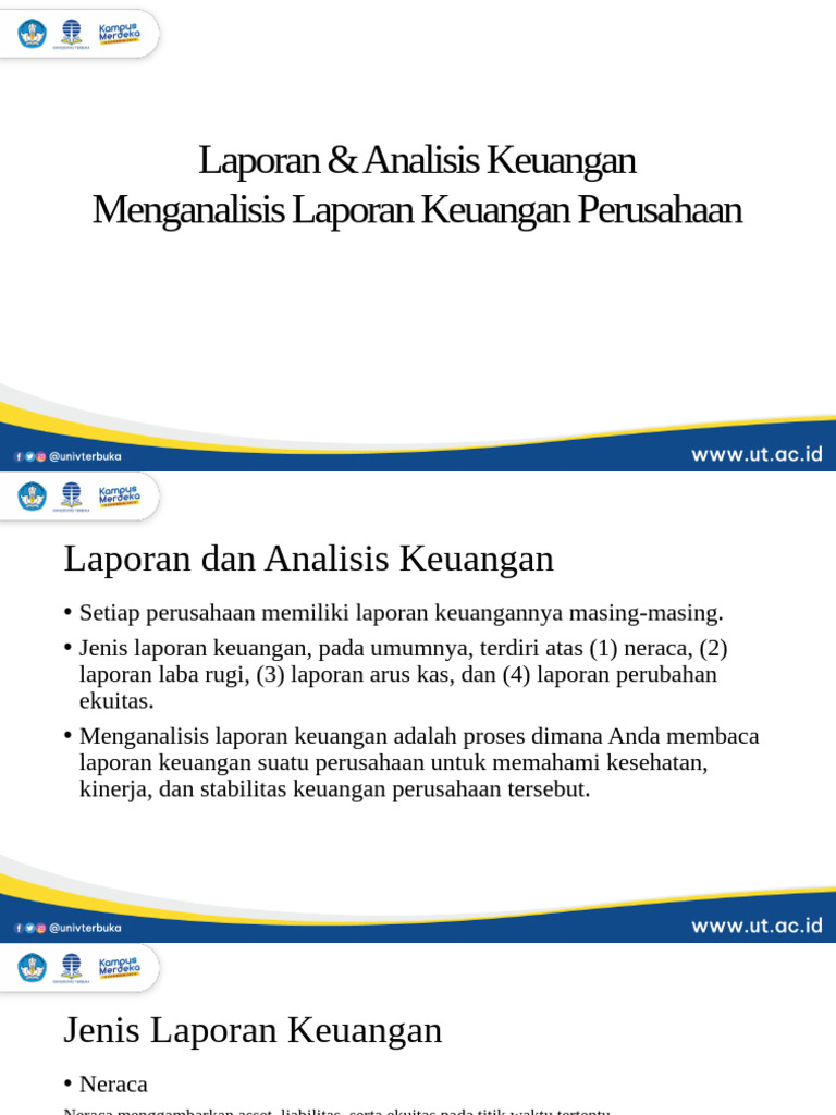 Laporan Dan Analisis Keuangan | PDF
