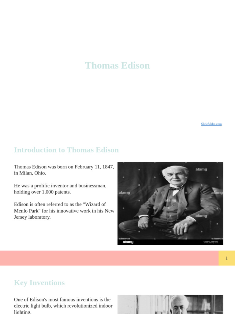 Thomas Edison | PDF