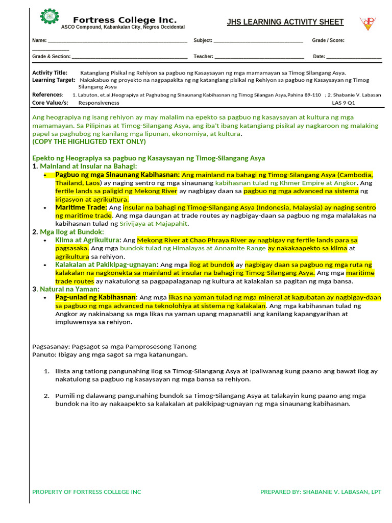 Fortress College Inc | PDF