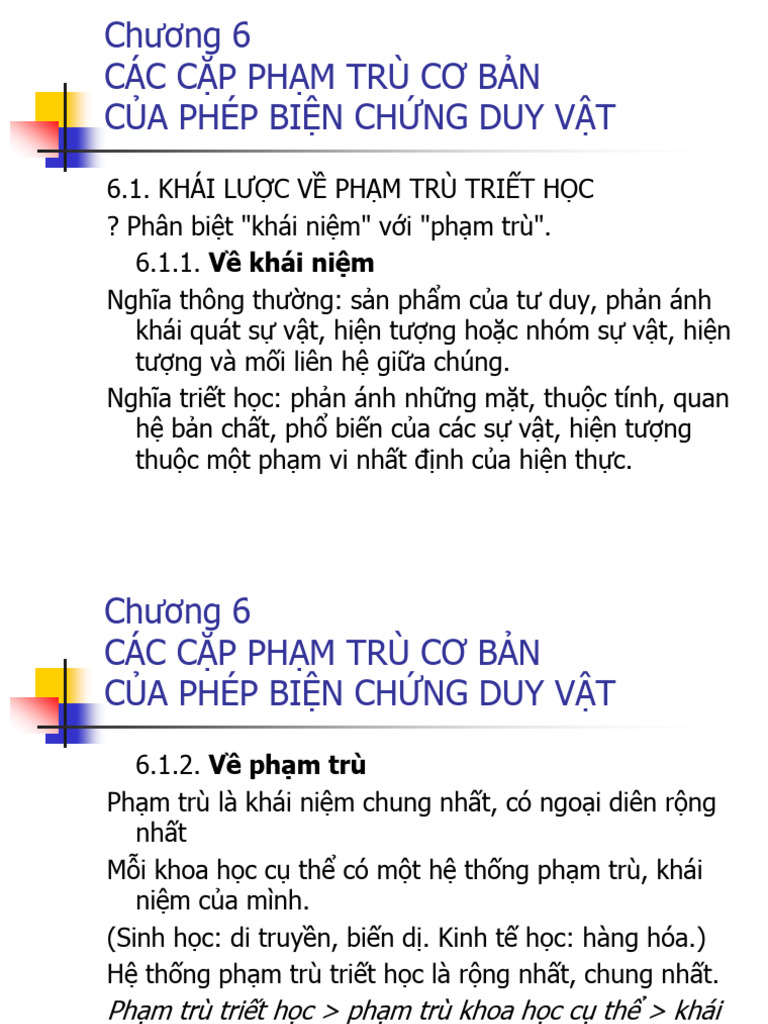 Triet-Hoc - Ch.6-Cac-Cap-Pham-Tru-Co-Ban-Cua-Phep-Bien-Chung-Duy-Vat - (Cuuduongthancong - Com ...