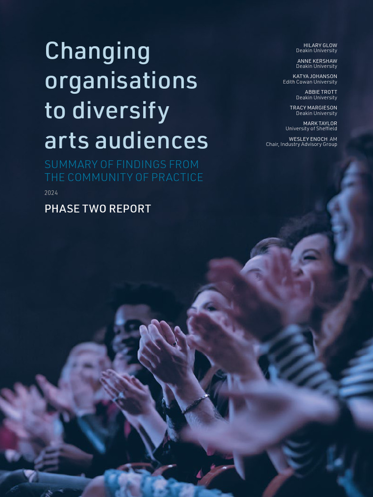 Audience Diversification Community of Practice FINAL Report 2024 1 | PDF | Target Audience ...