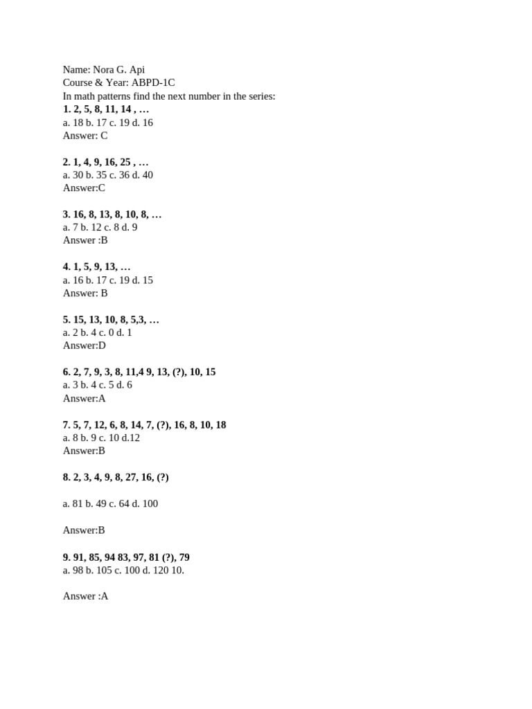 Patterns and Numbers in Nature and The World | PDF