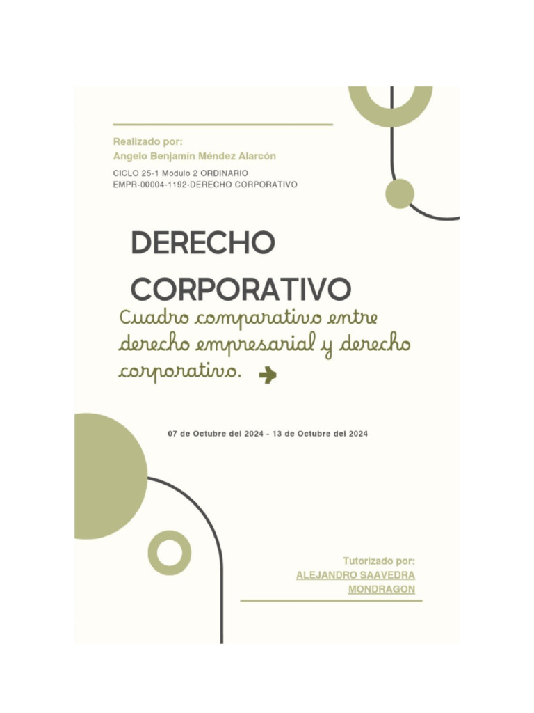 Angelo Méndez - EMPR-00004-1192-DERECHO CORPORATIVO - Cuadro ...
