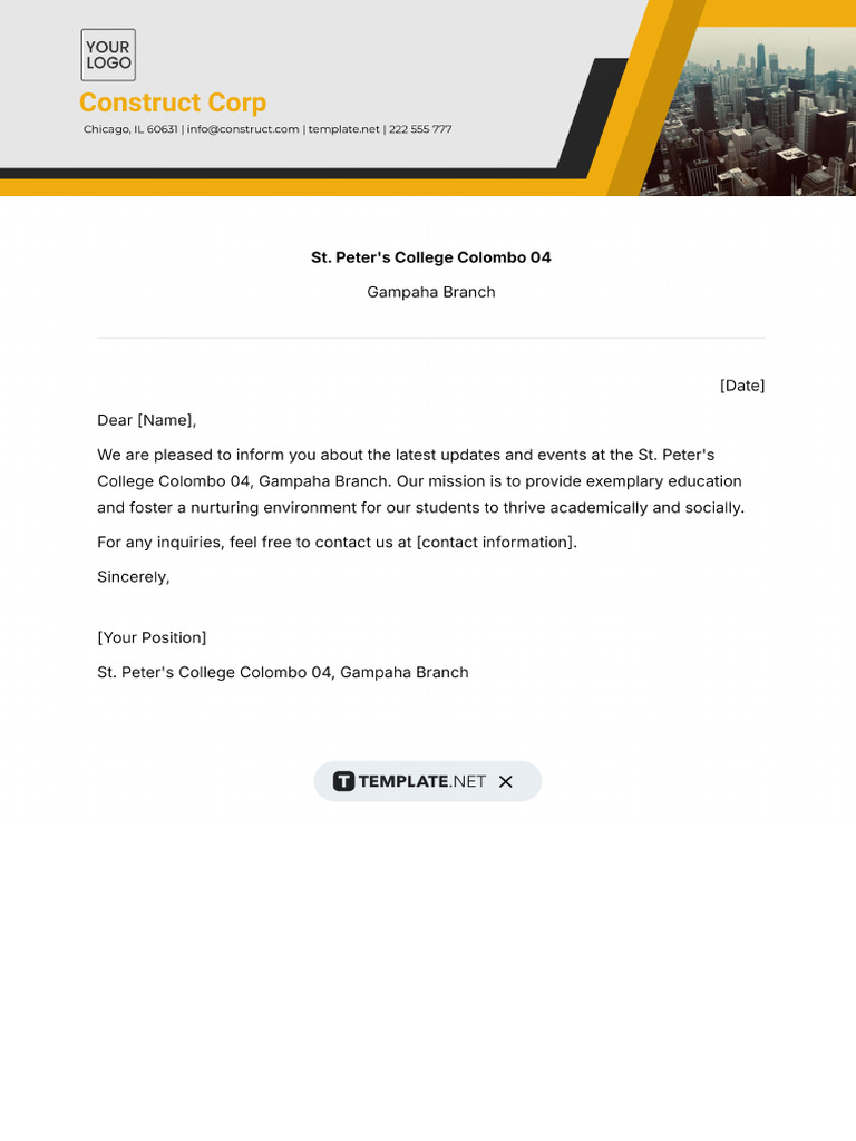 Free Letterhead Template | PDF