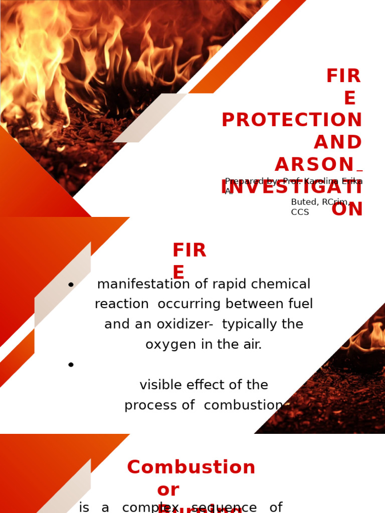 Fire Protection & Arson Investigation | PDF | Combustion | Fires