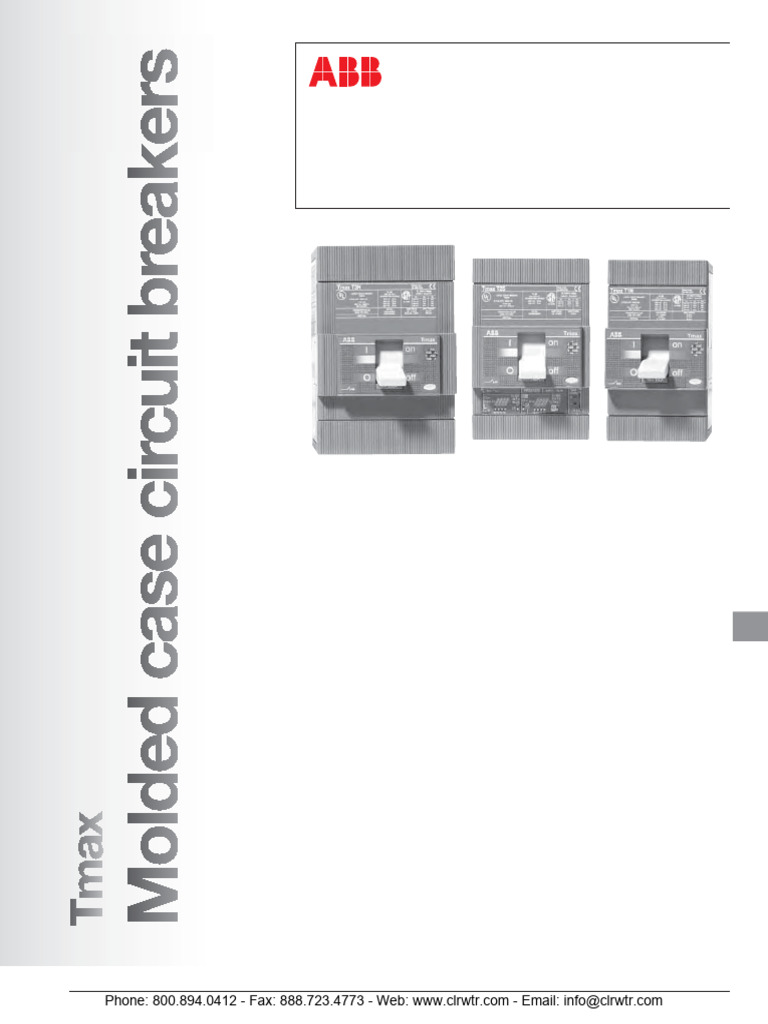 Abb Tmax Circuit Breakers | PDF | Alternating Current | Electromagnetism