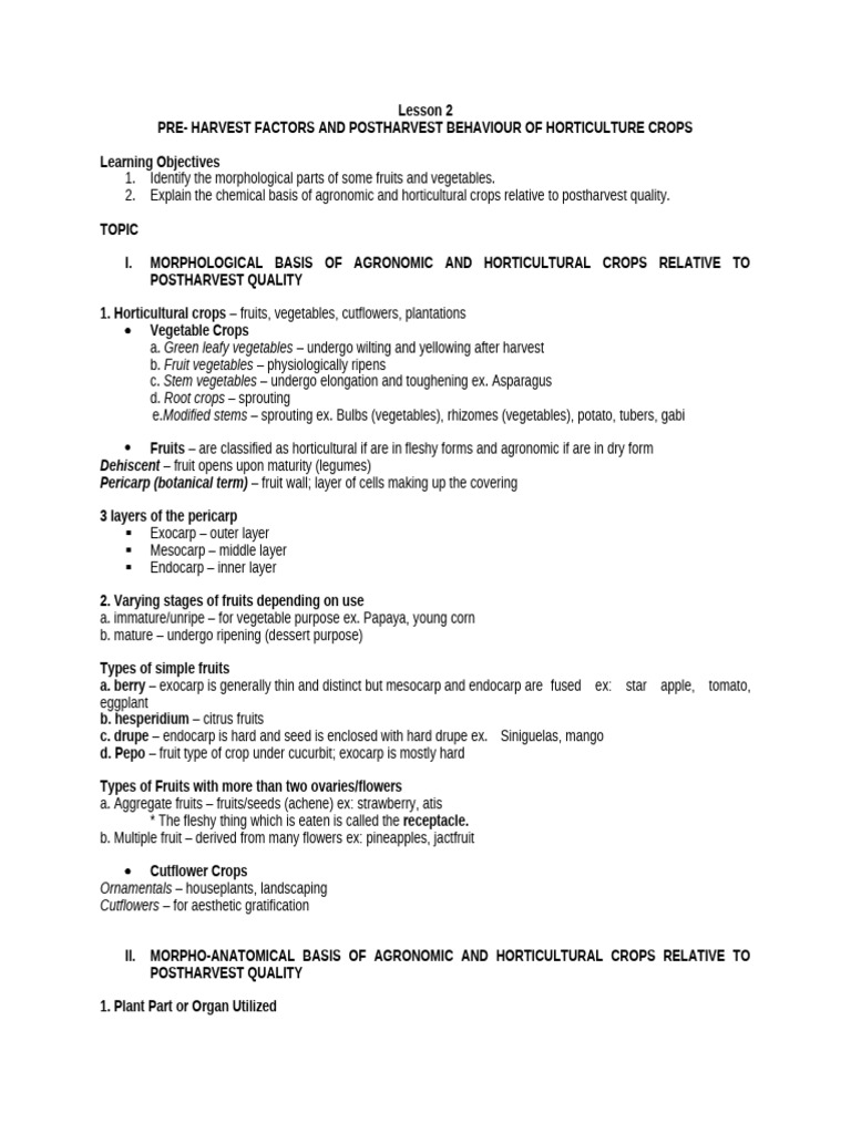 Maturity Indices and Harvesting | PDF