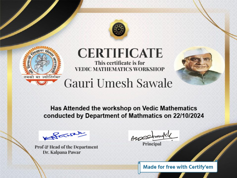 Vedic Mathematics Workshop | PDF