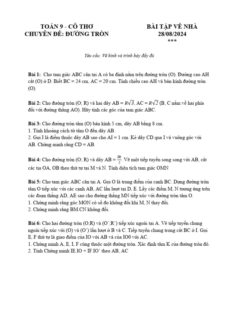 BTVN 04.09.2024 - Hoàng | PDF