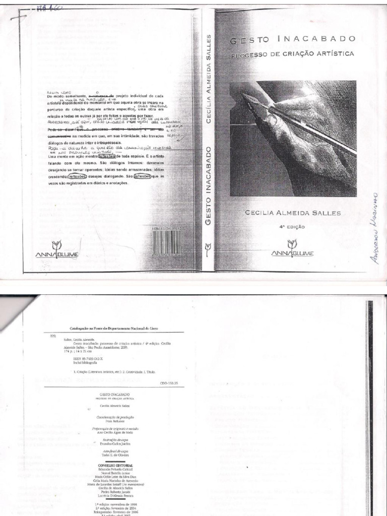 Um Gesto Inacabado de Cecilia Salles | PDF