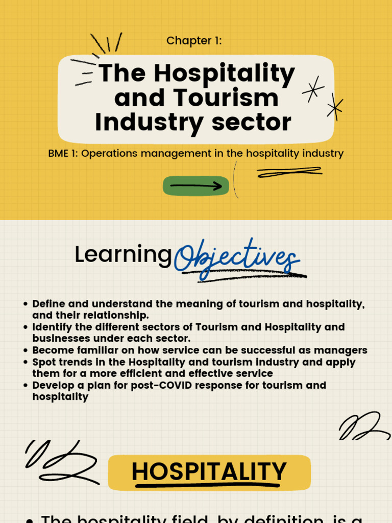 Overview of Hospitality and Tourism Industry | PDF | Tourism | Hotel