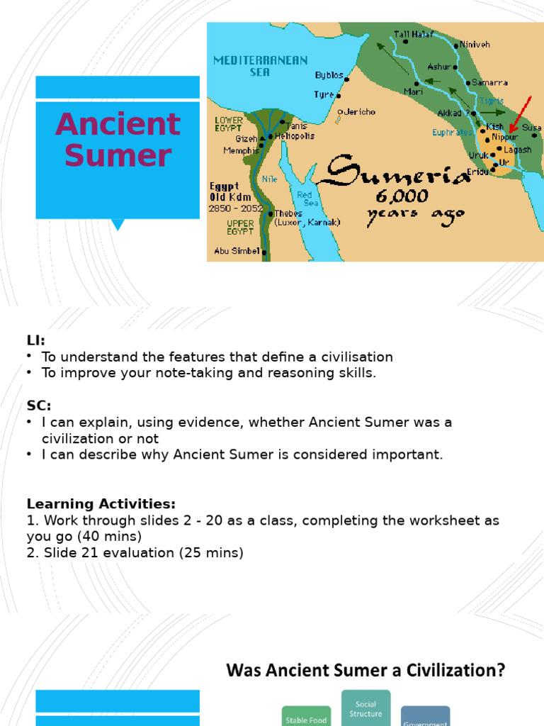 06 Was Ancient Sumer A Civilisation | PDF | Sumer | Civilization