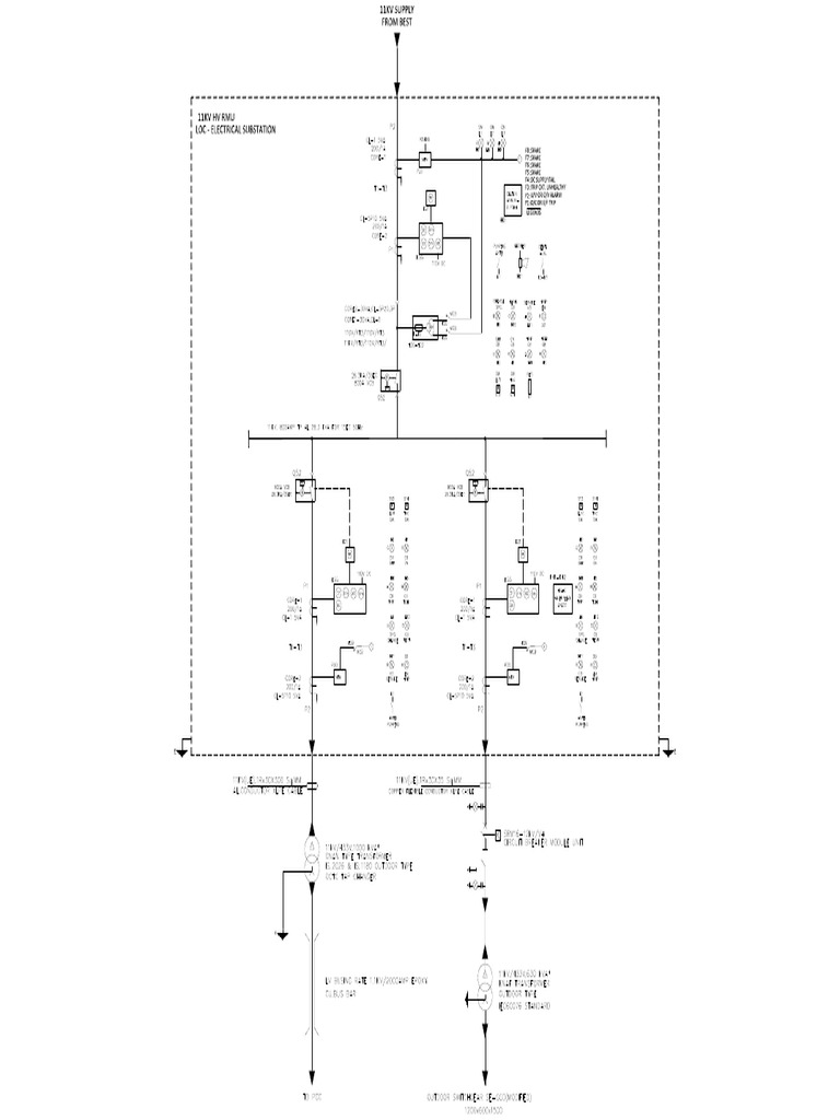 SLD For 11kv Ring Main Unit Layout1 | PDF