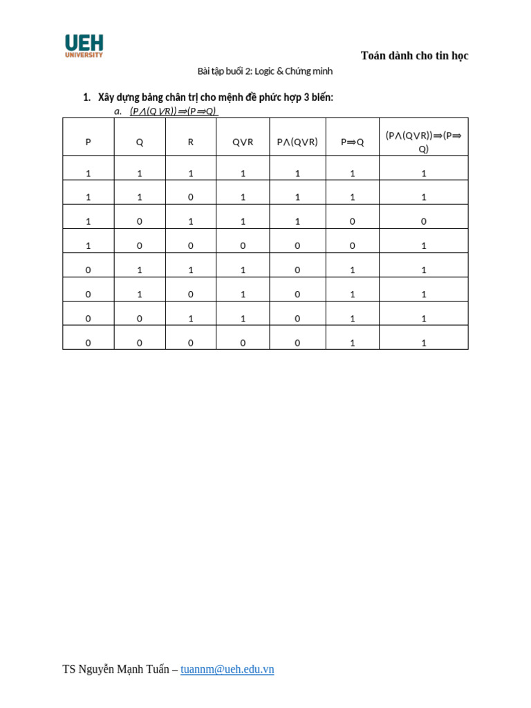 Toan - Tin - Buoi2 (95%) | PDF