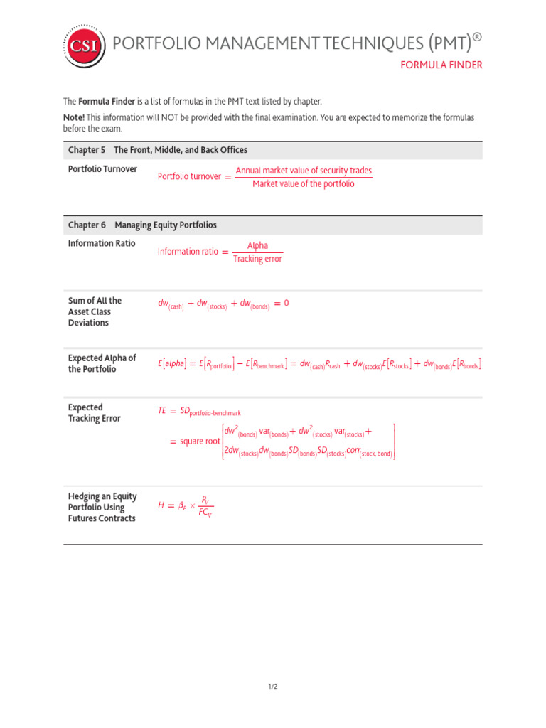 PMT Formulas 2024 01 en V01 | PDF | Bond Duration | Bonds (Finance)