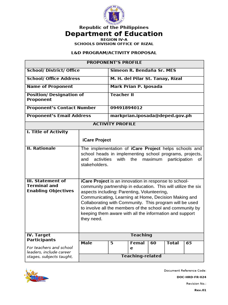 Project Proposal - Mark Prian Iposada | PDF